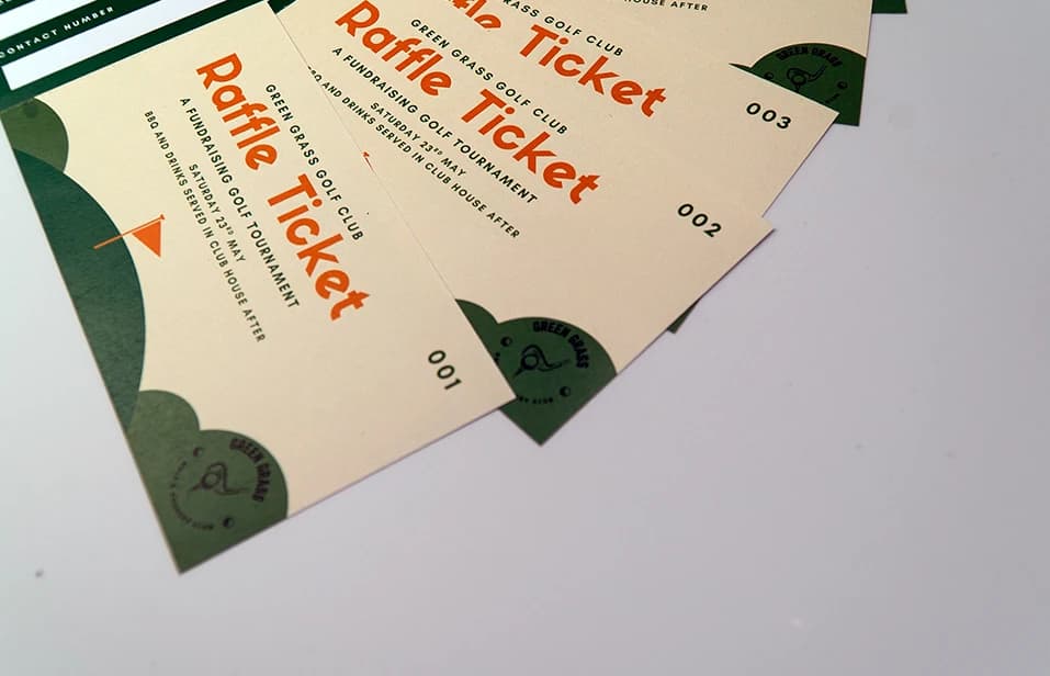 Custom Raffle Tickets Printed | Design & Print Online
