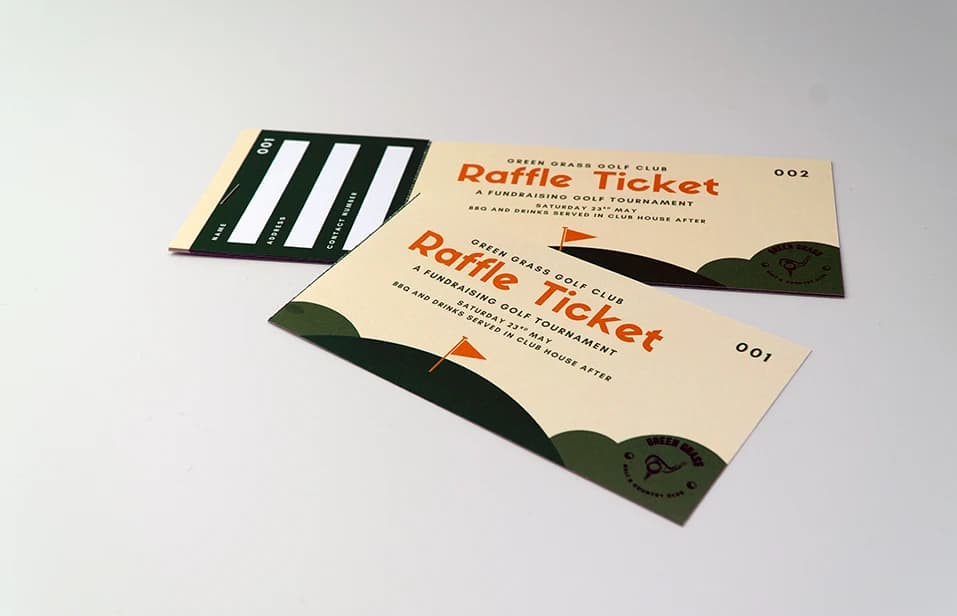 Custom Raffle Tickets Printed | Design & Print Online