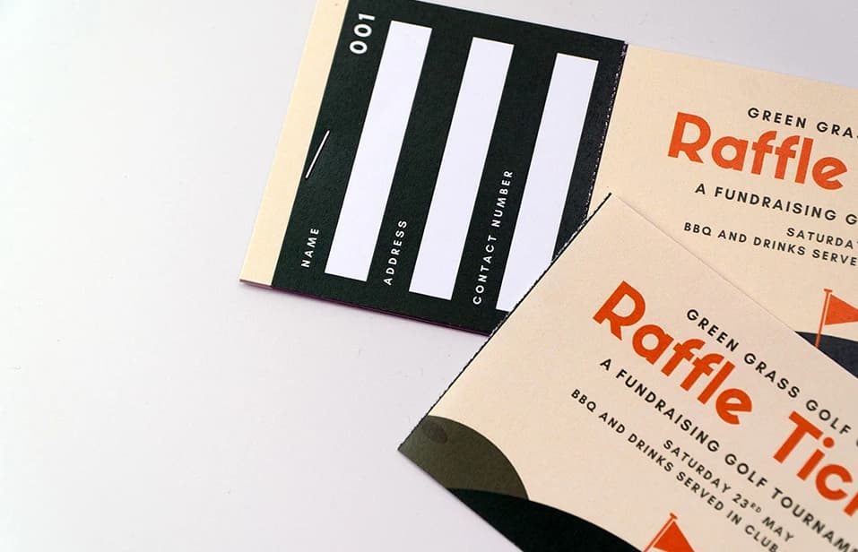 Custom Raffle Tickets Printed | Design & Print Online